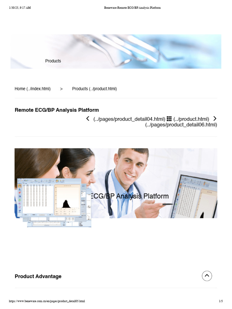 Beneware-Remote ECG_BP Analysis Platform | PDF | Medical Diagnosis ...