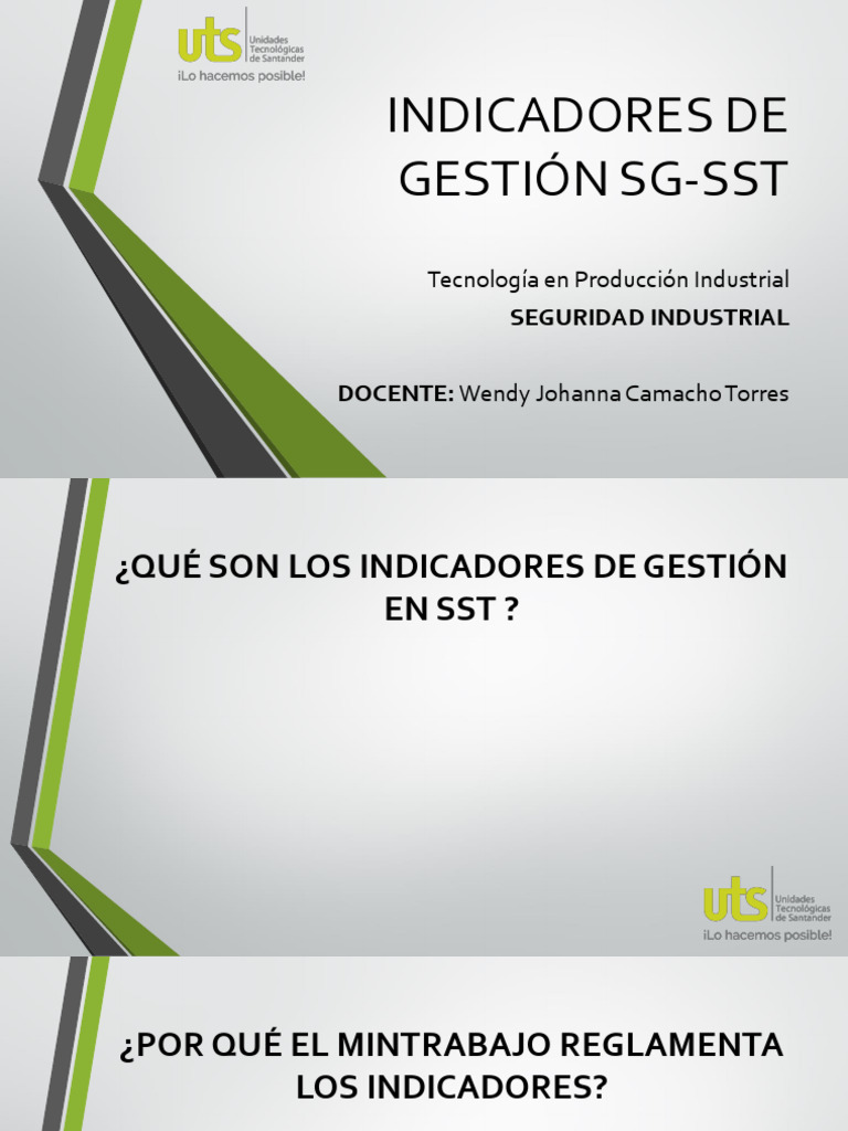 Indicadores de Gestión SG-SST | PDF