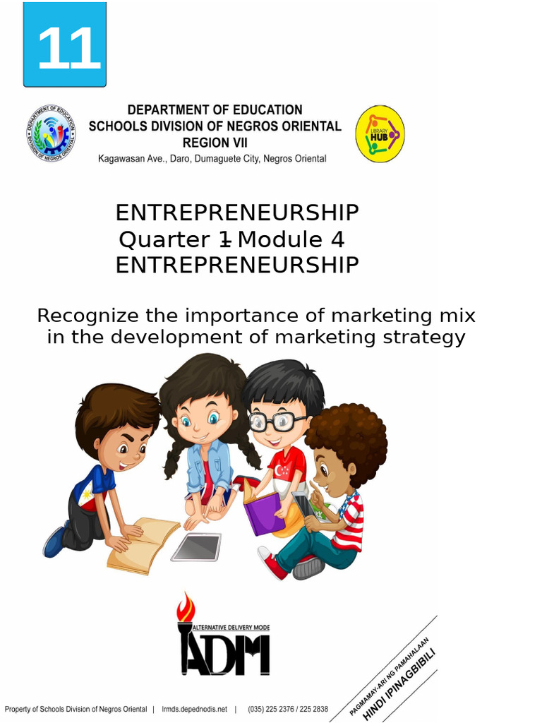 Entrep Module 4 Q3.Worddocx | PDF | Marketing | Learning