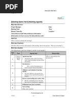 Steering Committee Meeting Agenda Template | PDF | Agenda (Meeting ...