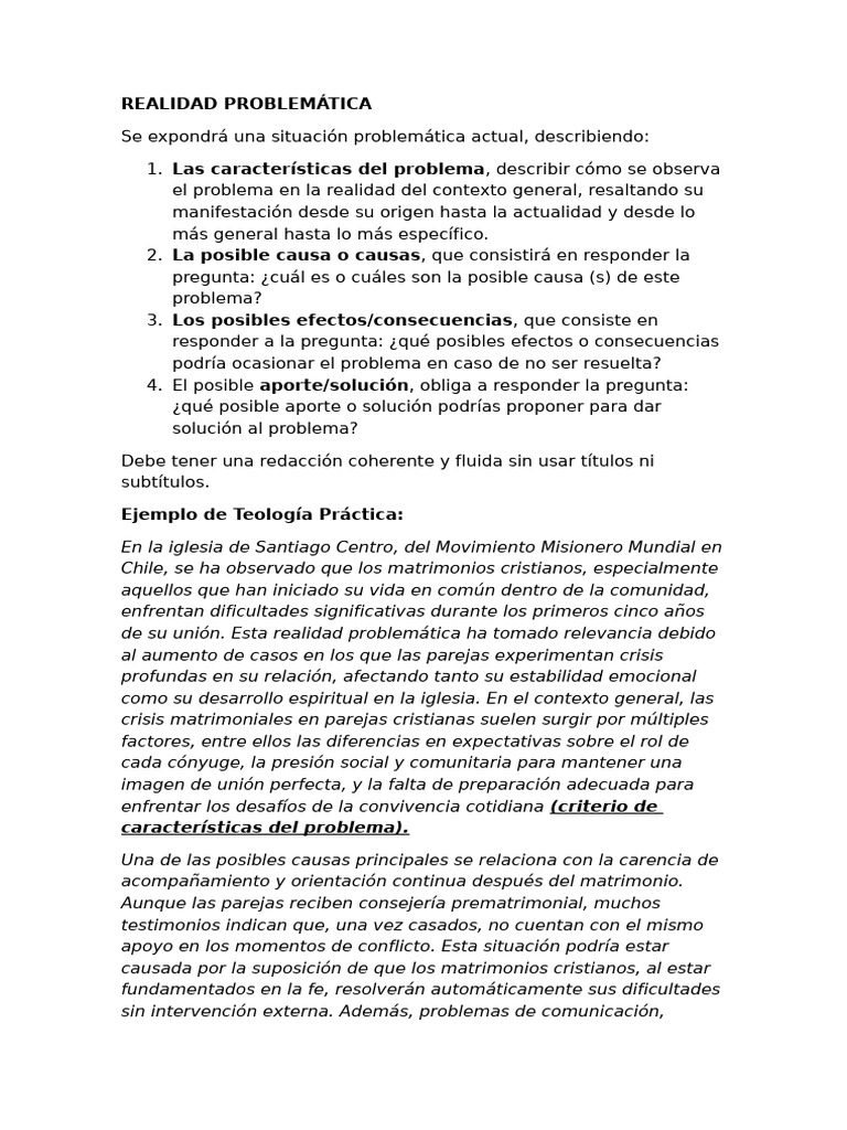 REALIDAD PROBLEMÁTICA Y JUSTIFICACION DEL PROBLEMA | PDF | Matrimonio ...