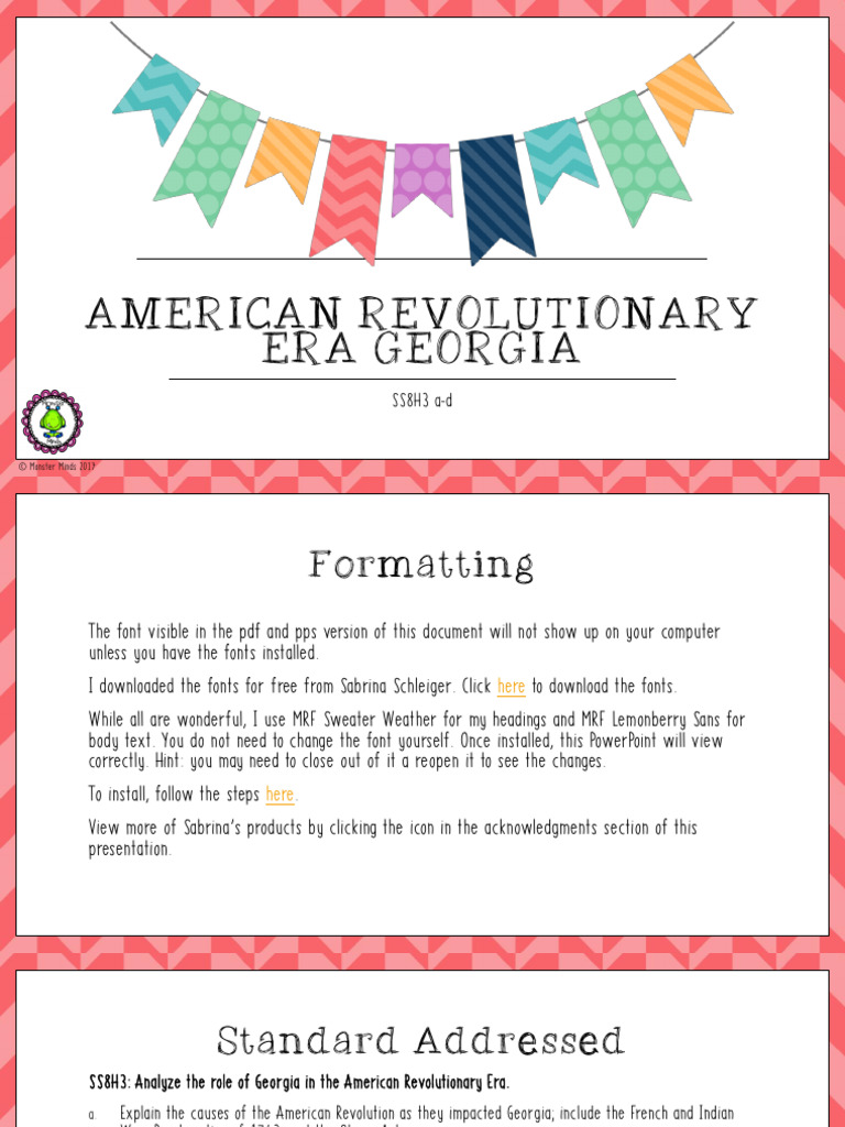 Georgia's Role in the American Revolution | PDF | American Revolution