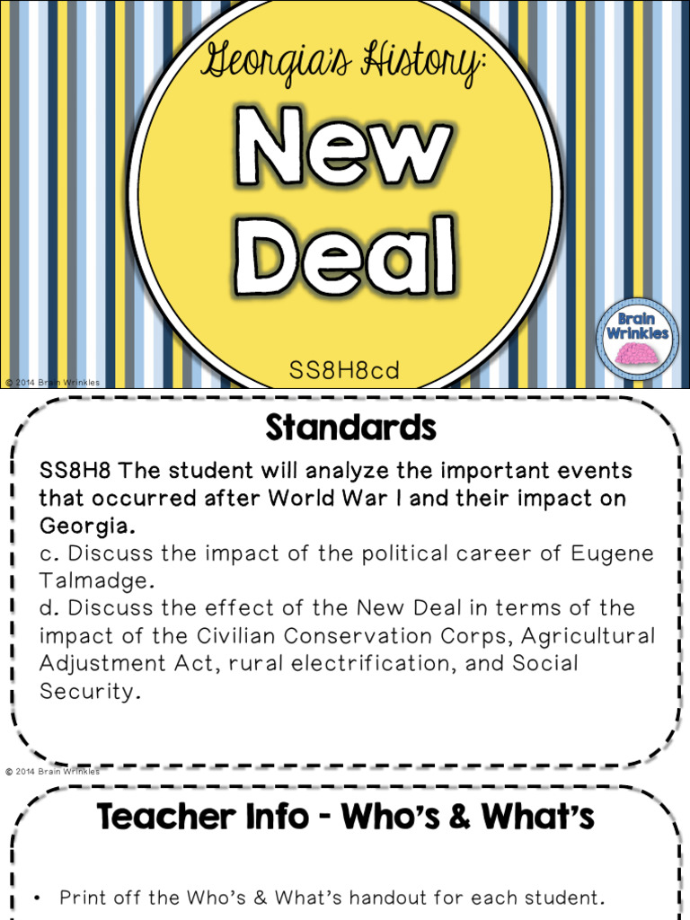 Impact of Talmadge on New Deal in Georgia | PDF | New Deal | Franklin D ...