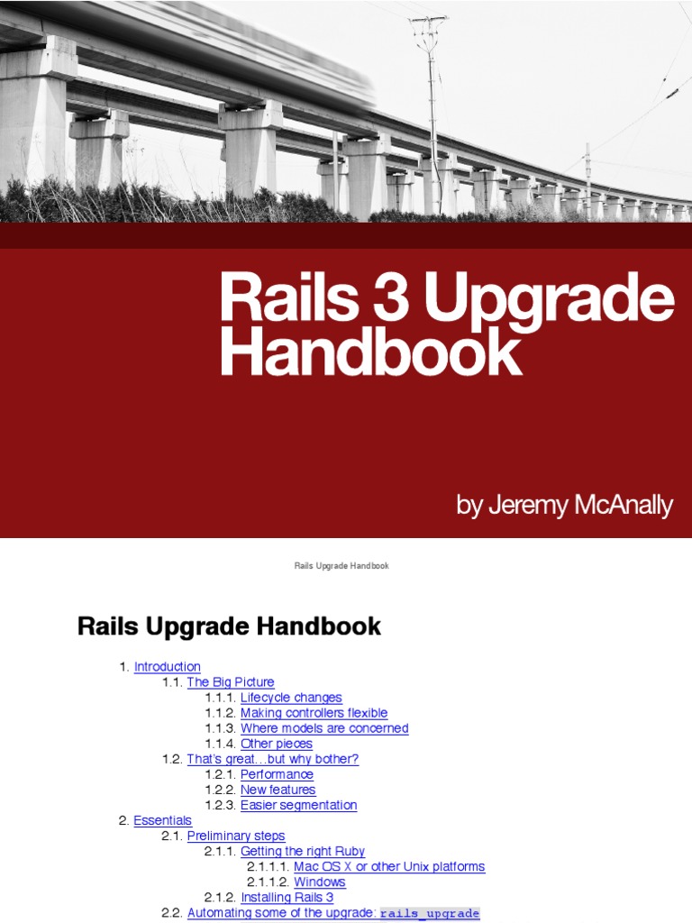 Peepcode Rails 3 Upgrade Handbook 1 | PDF | Parameter (Computer Programming) | Inheritance ...