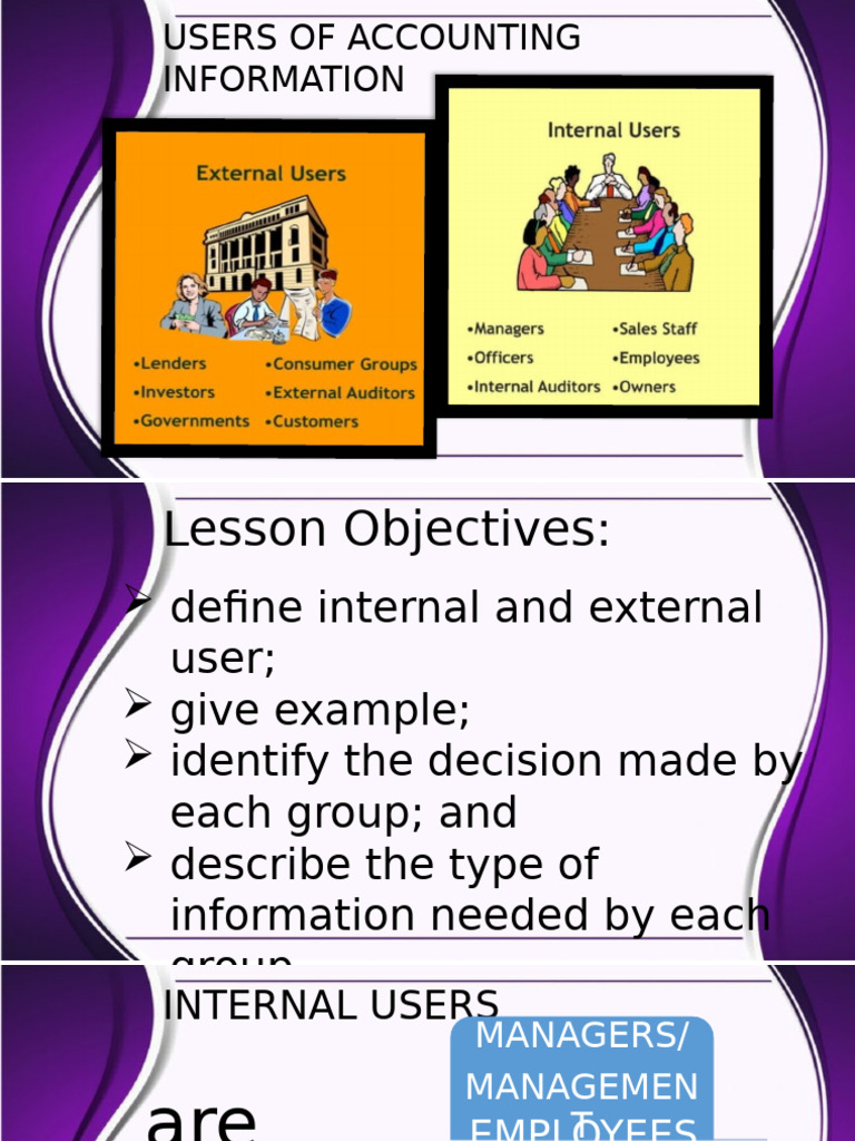 Accounting Information Users Explained | PDF | Employment | Taxes