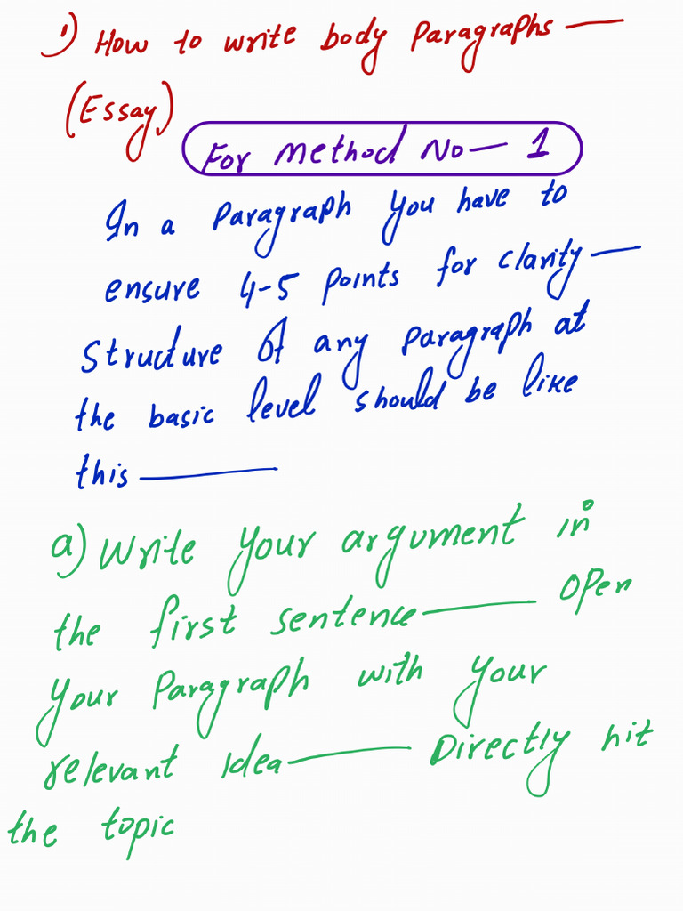 Body Paragraphs Essay | PDF