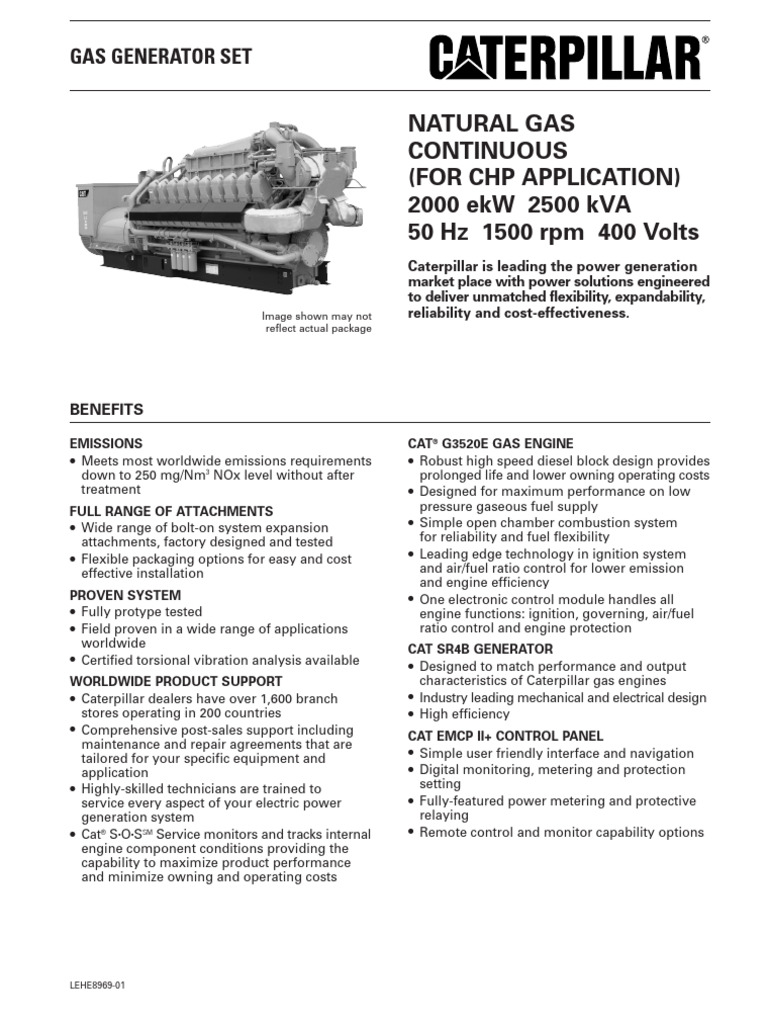 G3520e 2500 | PDF | Engines | Exhaust Gas