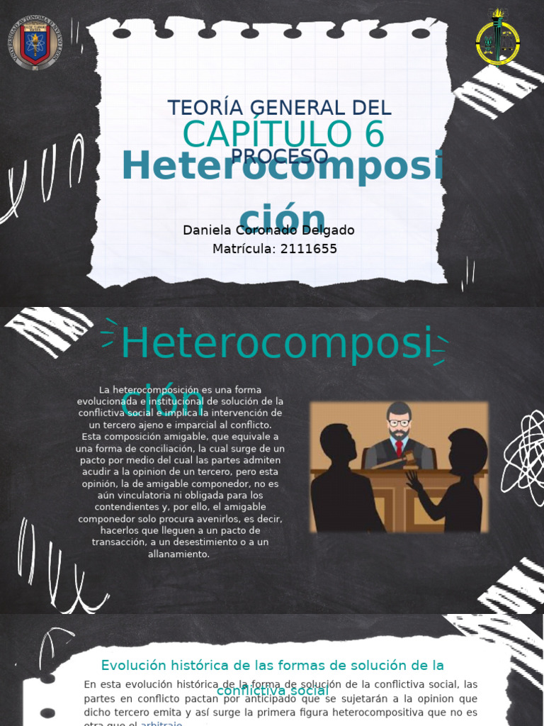 Capítulo 6-Heterocomposición | PDF | Arbitraje | Jurisdicción