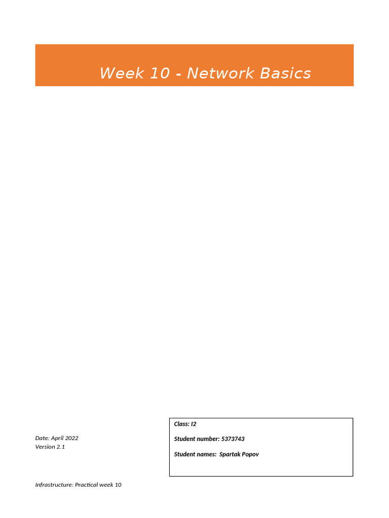 Week10 NetworkBasics 2 1 | PDF