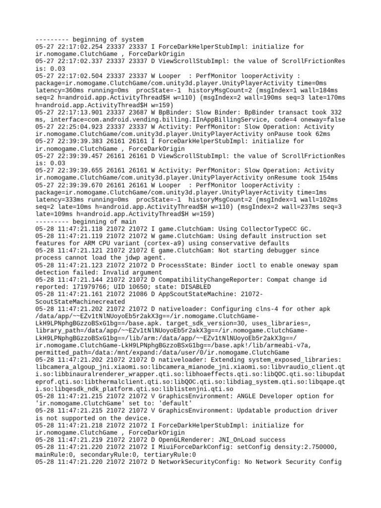 Mod Menu Log - Ir.nomogame.clutchGame | PDF | Computing | Software