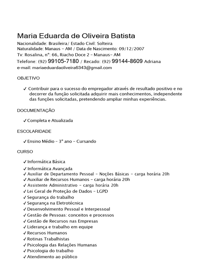 Maria Eduarda Oliveira | PDF