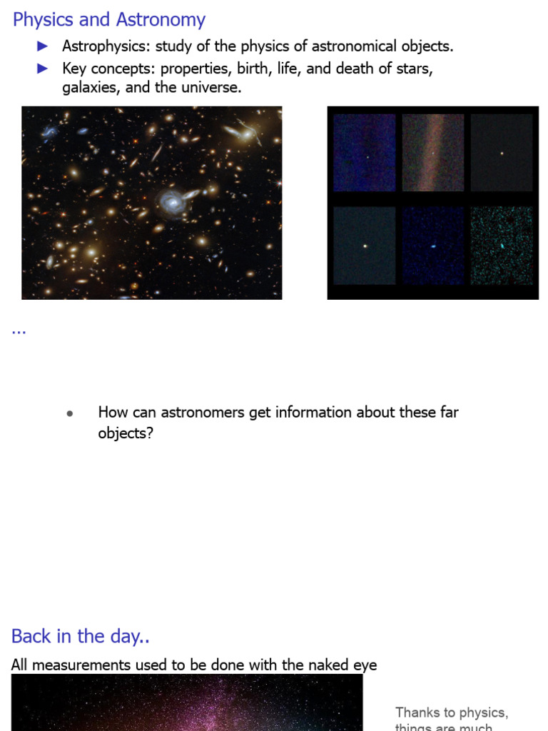 Physics in Astronomy & Engineering | PDF | Astronomy | Earth Sciences