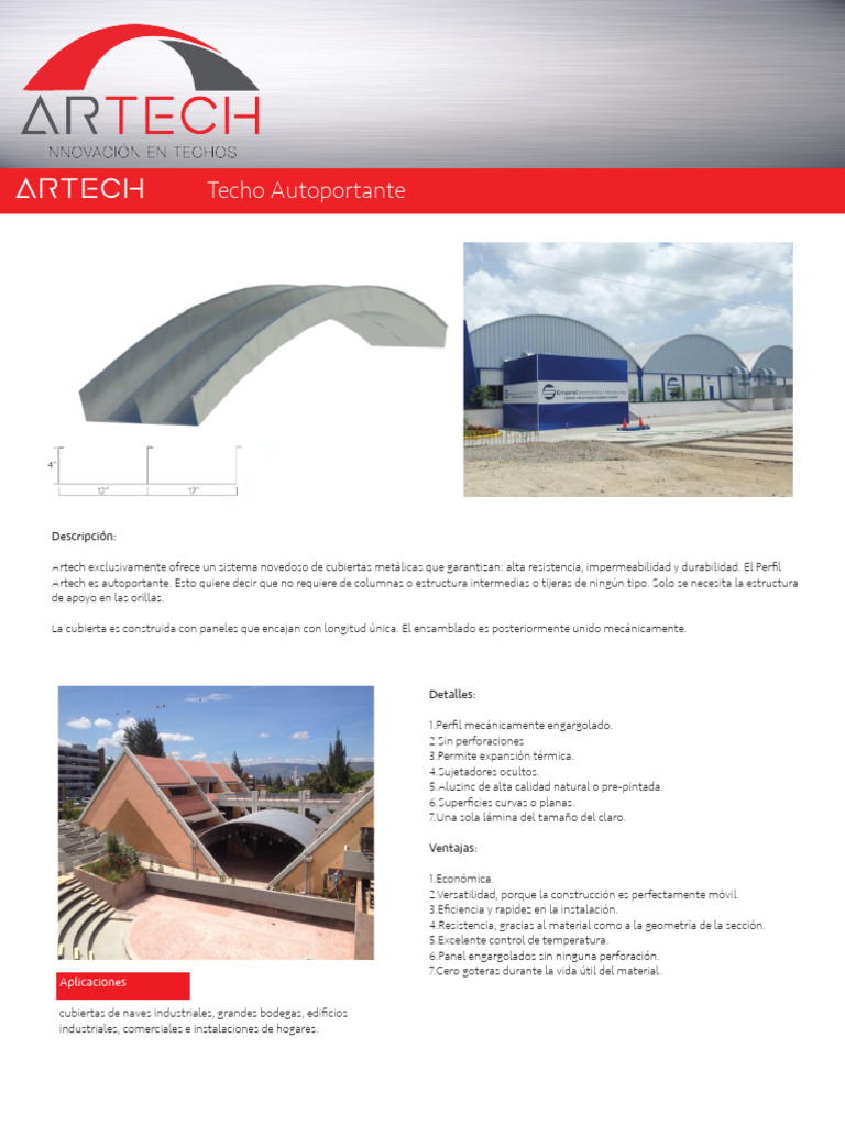 Artech - Techo Autoportante | PDF