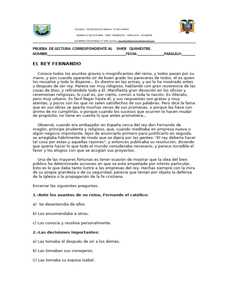 Lectura 3ro A | PDF