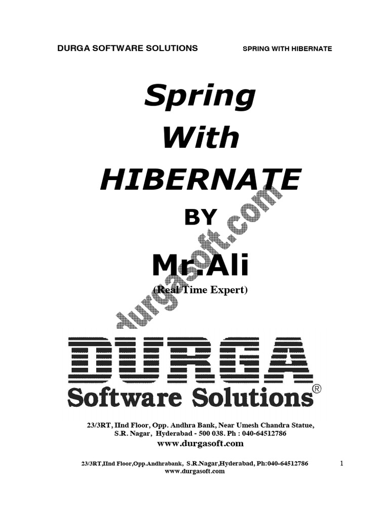 Spring IoC and Hibernate Guide | PDF | Constructor (Object Oriented Programming) | Programming