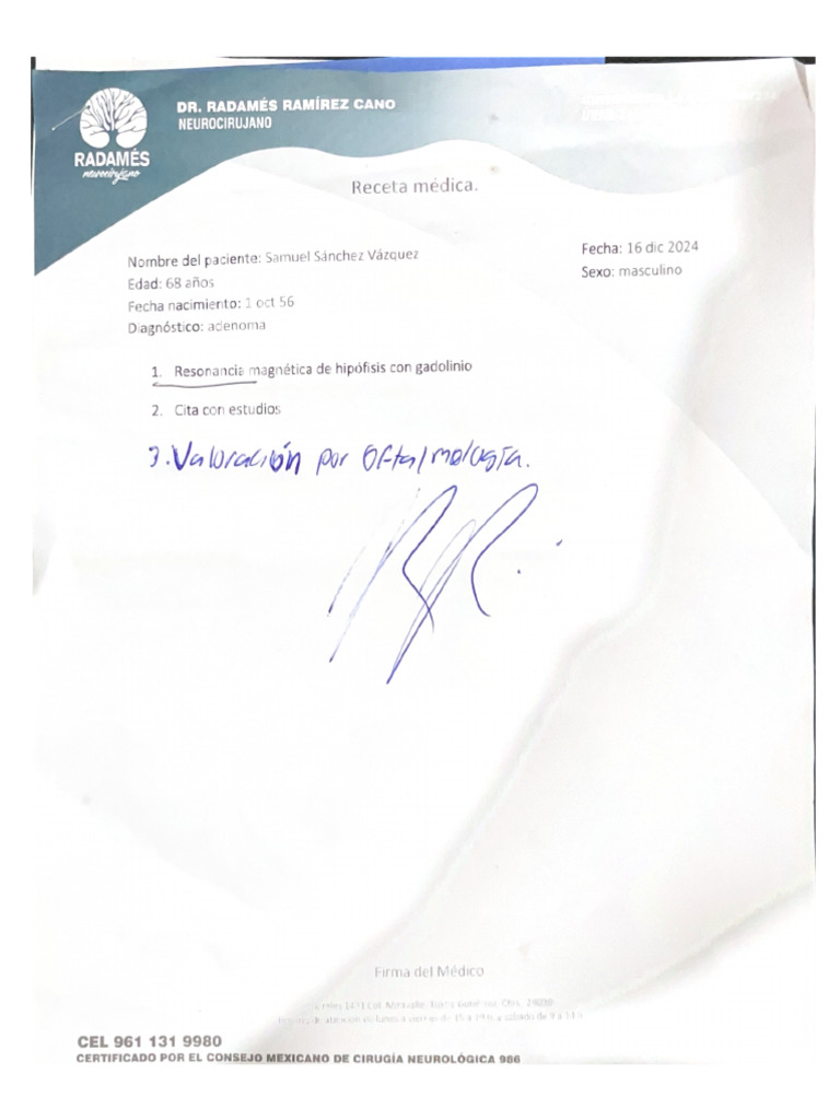 DR. RADAMÉS RAMÍREZ CANO | PDF