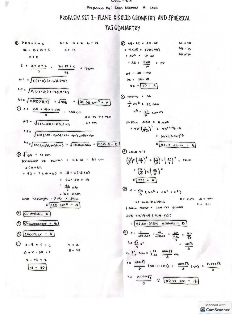 Tan Problemset2 | PDF