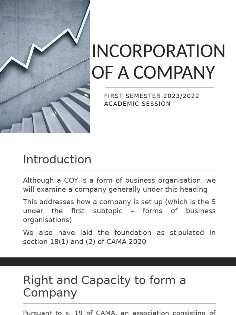 Types of Companies Under CAMA 2020 | PDF | Companies | Limited Company