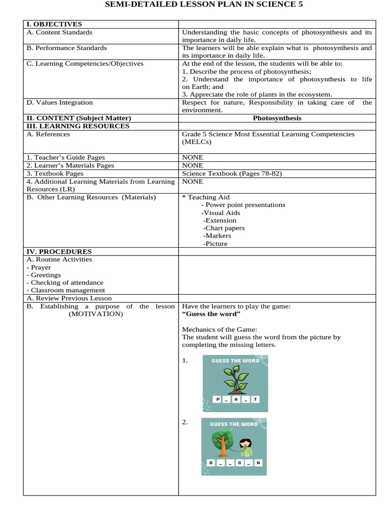 SDLP - MULTIPLE INTELLIGENCE - Science 5 | PDF | Photosynthesis | Plants