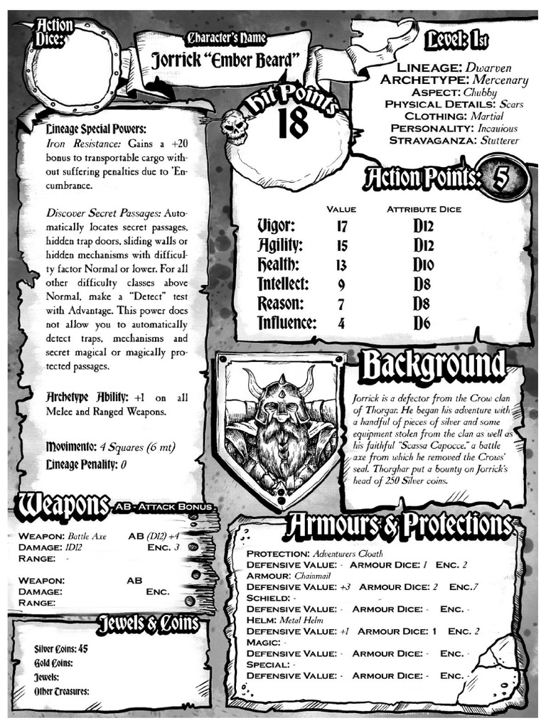 Pre-Genereted Characters | PDF
