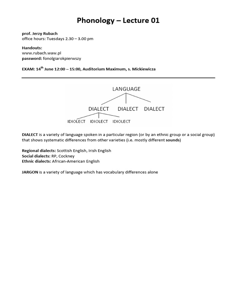 PHONOLOGY | PDF | Syllable | Dialect