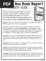 Cereal Box Book Report | PDF
