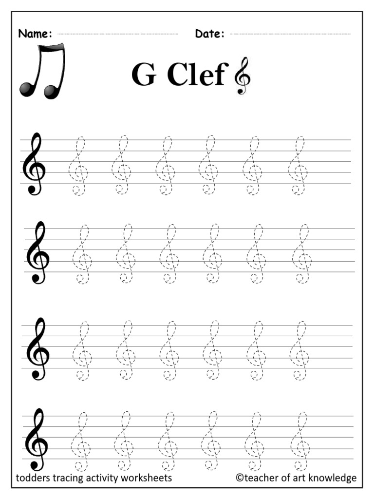 Music Note Tracing for Toddlers | PDF