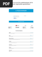 Exercices de Math 5ème À Imprimer Avec Correction - Format PDF | PDF ...