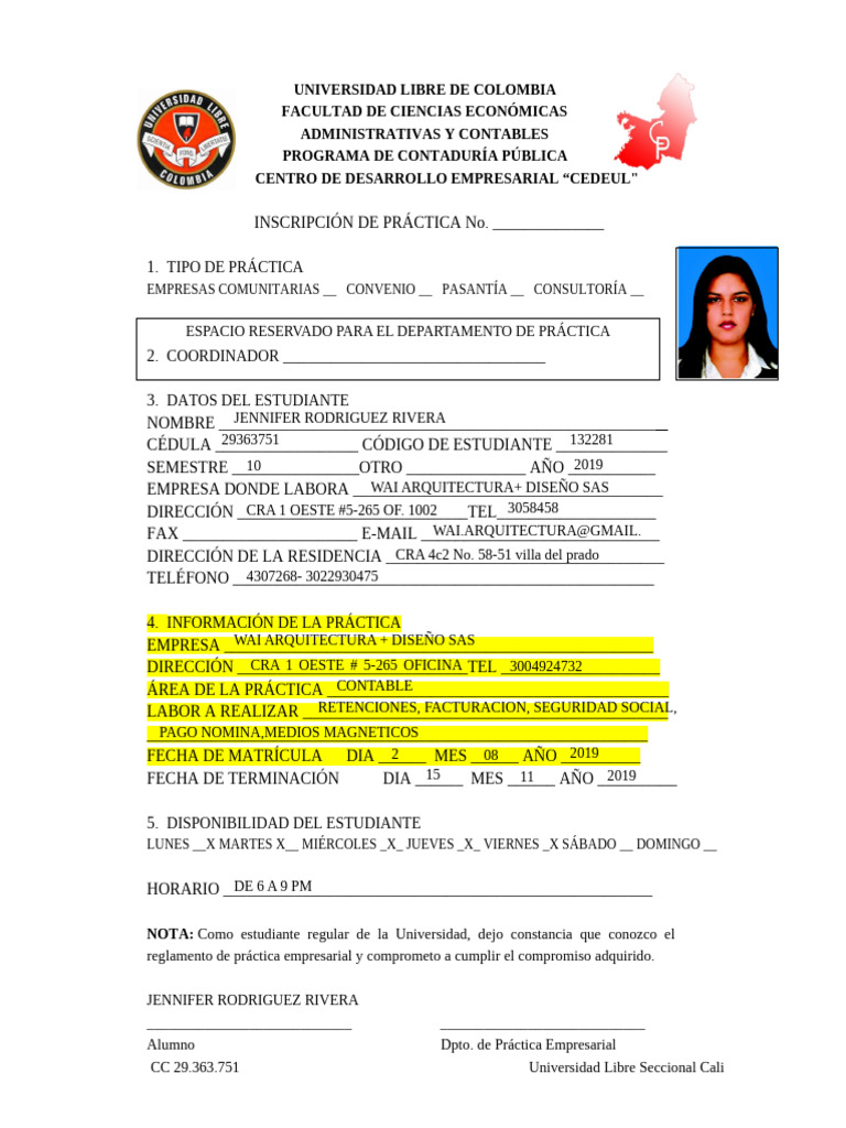 Formato Hoja de Vida | PDF