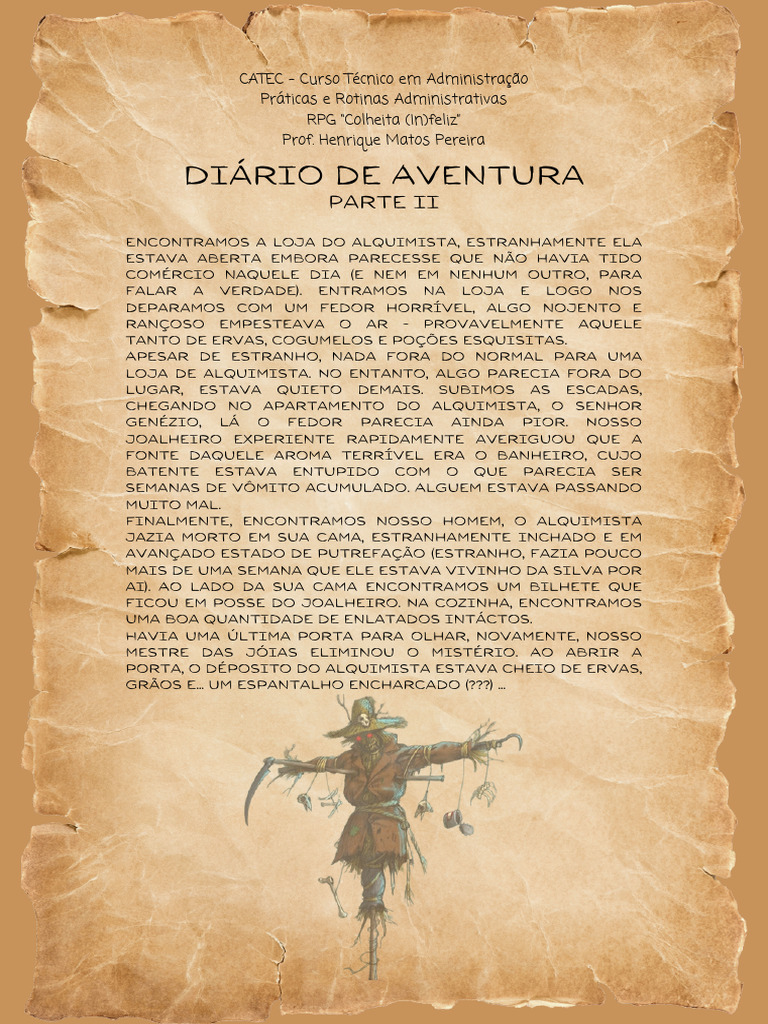 Documentos do RPG Colheita Infeliz (1) | PDF