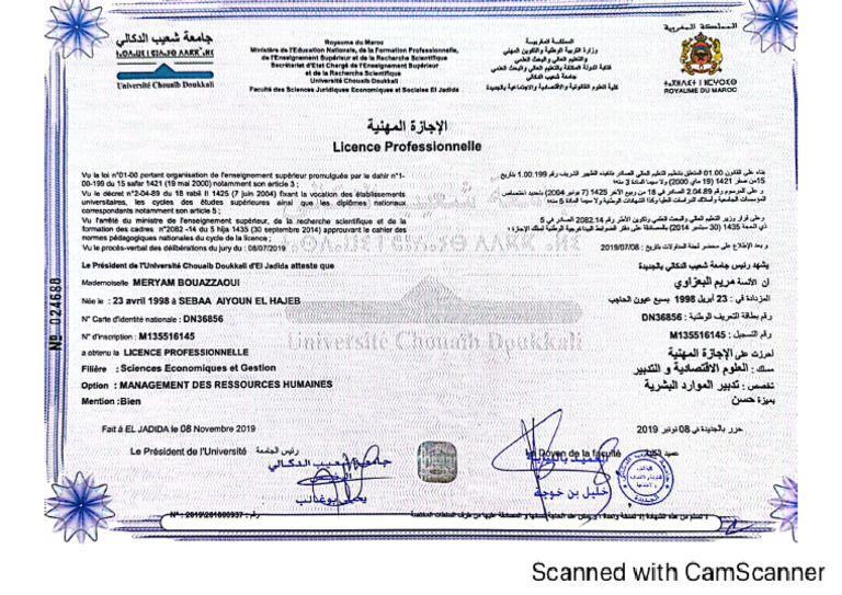 Diplôme Licence | PDF