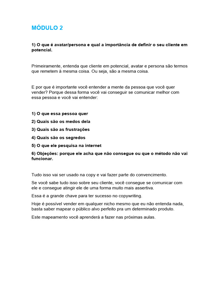 Resumo Módulo 2 | PDF