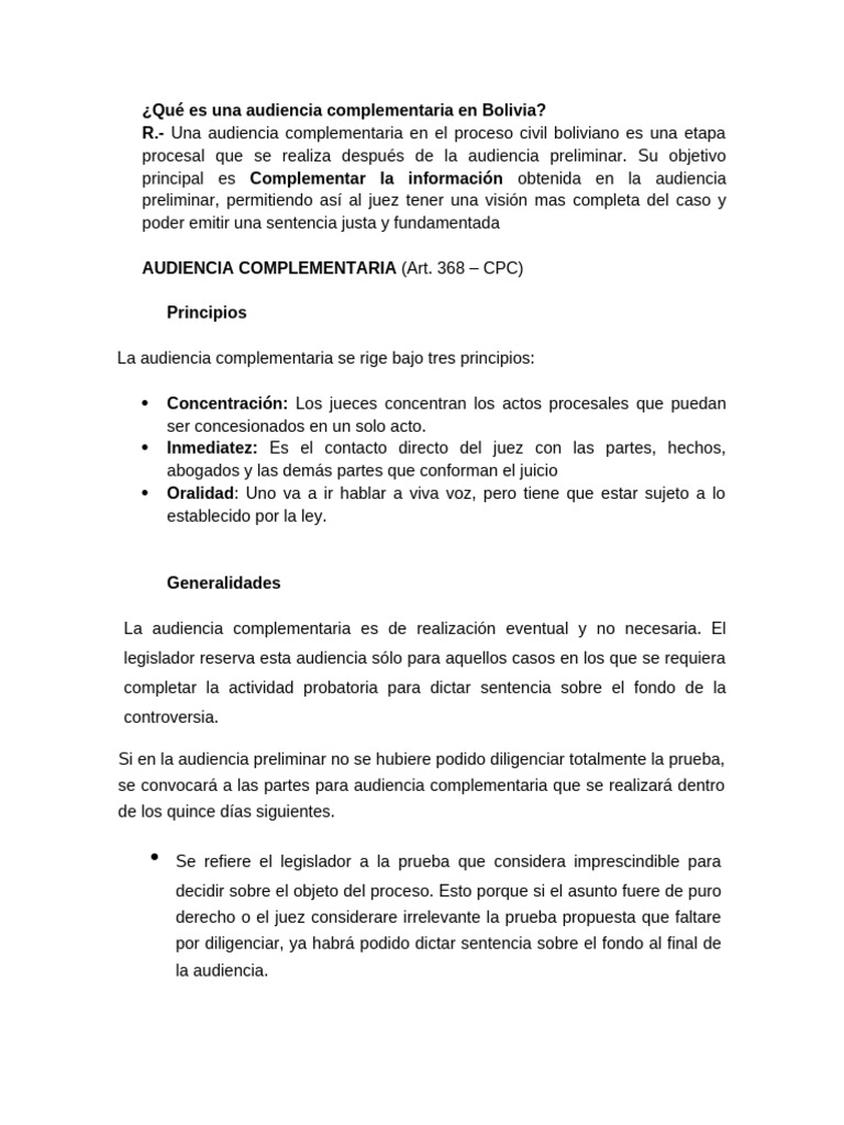 Audiencia Complementaria 2 | PDF | Apelación | Ley politica