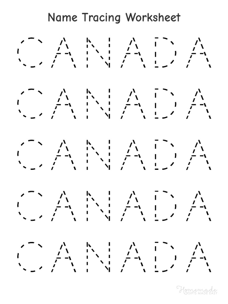 Name Tracing Worksheet 2 | PDF
