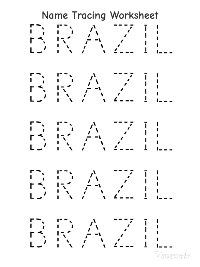 Name Tracing Worksheet | PDF