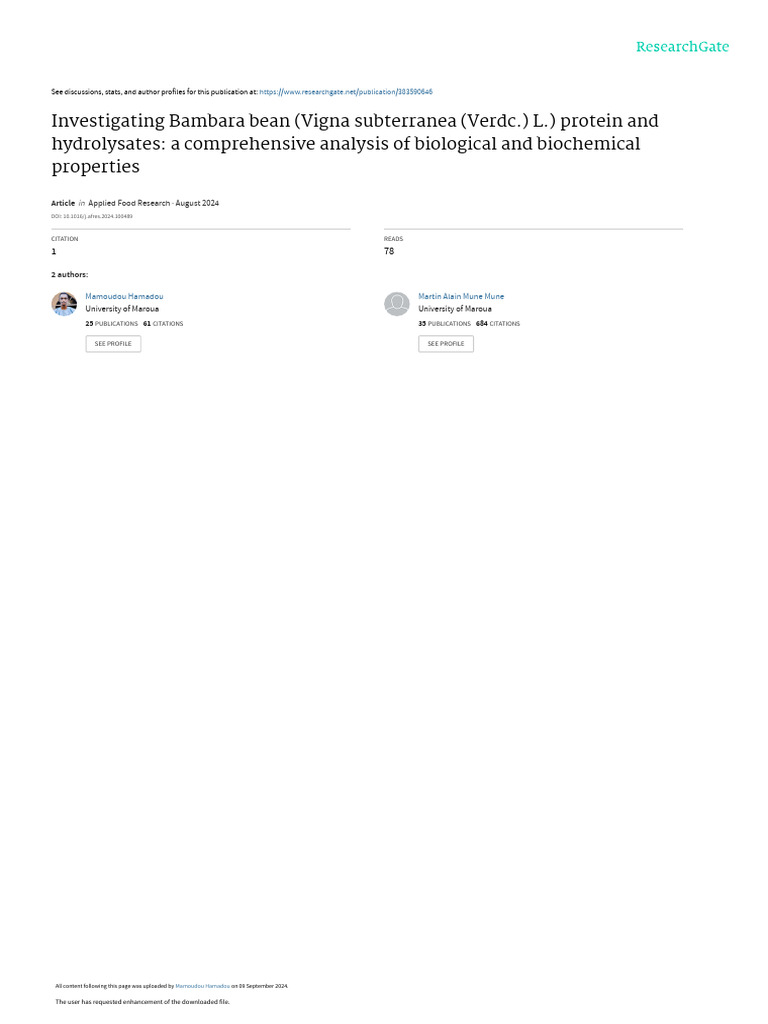 1 s2.0 S2772502224000994 Main3 | PDF | Proteins | Amino Acid