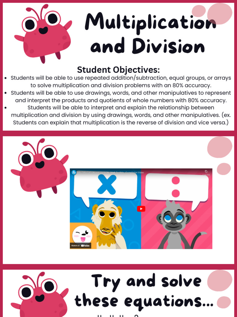 Multiplication & Division Basics | PDF | Division (Mathematics) | Mathematics