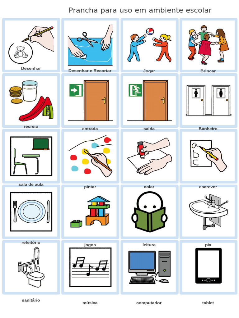 Imagens Rotina Escola | PDF