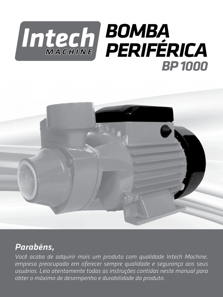 BP1000 Novo Manual Bivolt | PDF | Bomba | Válvula