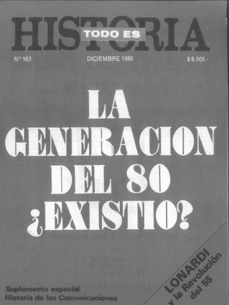 La generación del 80 | PDF