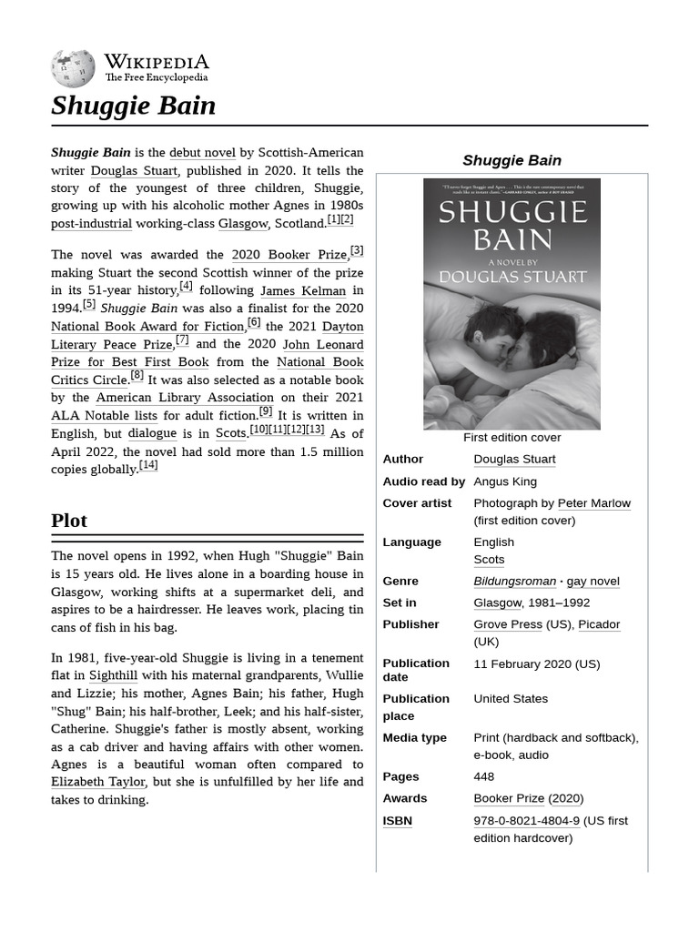 Shuggie Bain: A Glasgow Bildungsroman | PDF | English Language Literature
