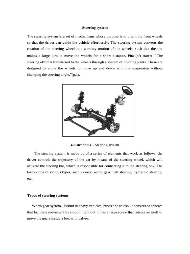 Steering System | PDF | Steering | Gear
