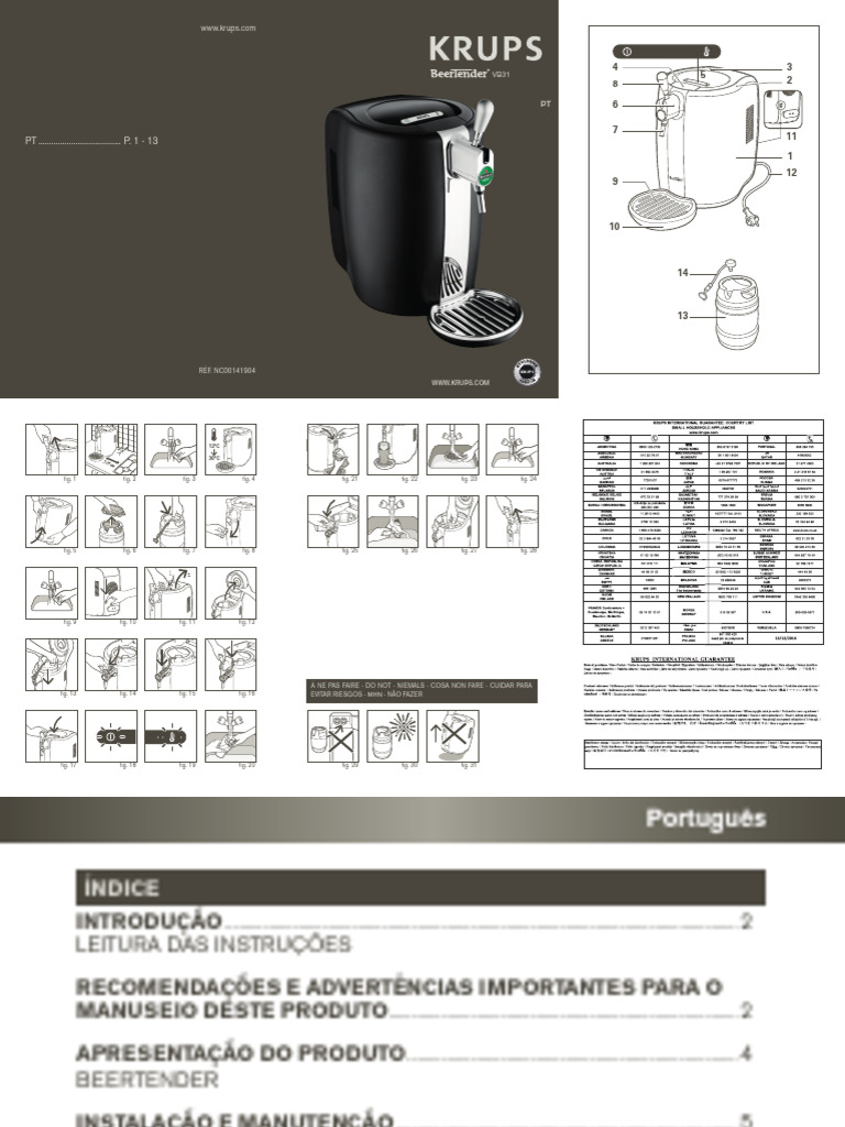 Manual Krups Beertender: Instruções e Segurança | PDF | Cerveja ...