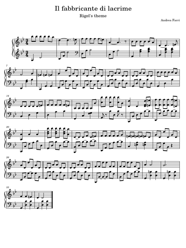 Il Fabbricante Di Lacrime Rigels Theme Andrea Farri Il Fabbricante Di ...