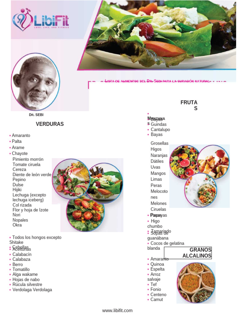 Alimentos Alcalinos del Dr. Sebi | PDF | Vegetales | Nuez
