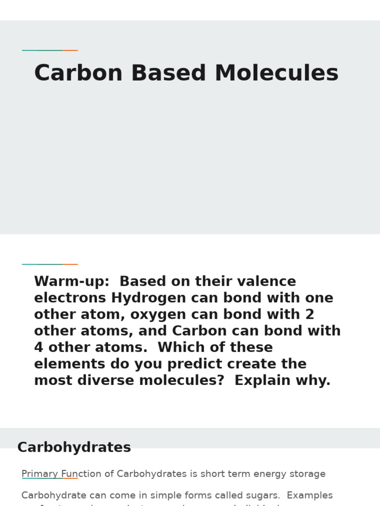 Understanding Carbon-Based Molecules | PDF