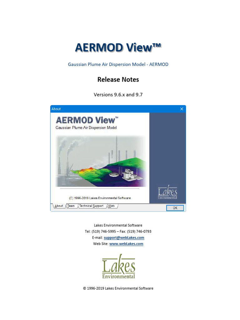 AERMOD - View - Release - Notes - V.9.7 | PDF | Software Release Life ...