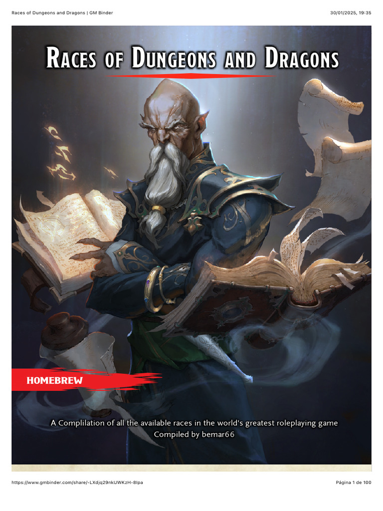 D&D Races Compilation Guide | PDF | Dwarf (Dungeons & Dragons) | Elf ...