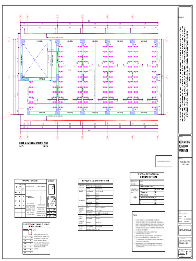 PLANO - ESTRUCTURAS-E-07 | PDF | Ingeniero civil | Ingeniería mecánica