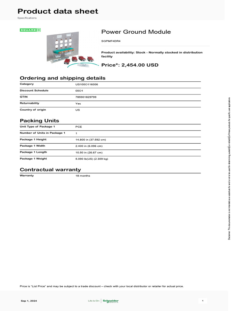 Schneider Electric - Power-and-Ground-Modules-and-Other-Accessories ...